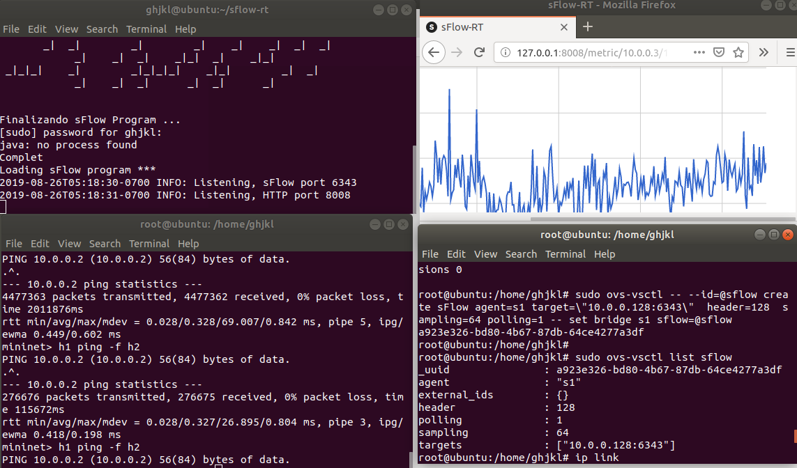 使用sFlow-RT和mininet抓取数据包（通过ping模拟dos攻击） | jianghuxia's blog